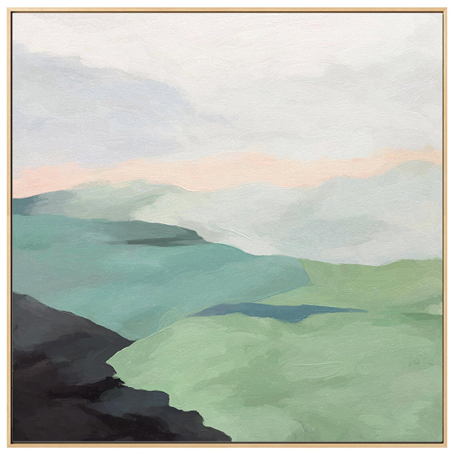 Large Abstract Mountain Canvas Wall Art Abstract Landscape - Etsy