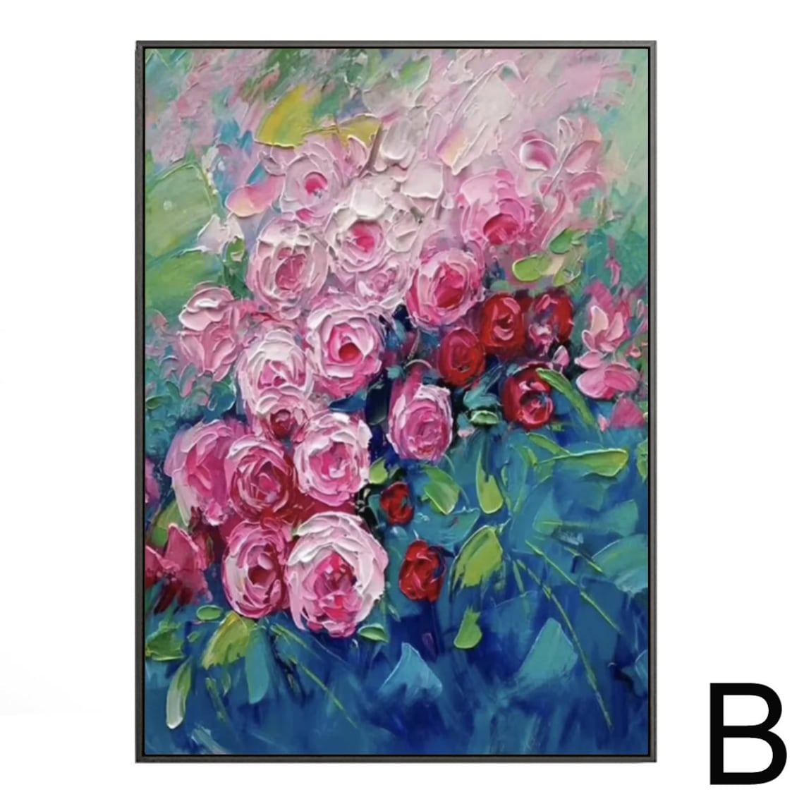 Original Pink Roses Oil Painting on Canvas Large - Etsy