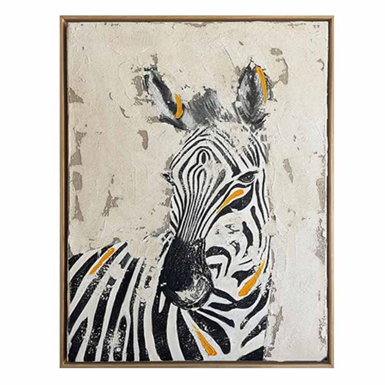 Abstract Zebra Oil Painting on Canvas Large Original Zebra - Etsy