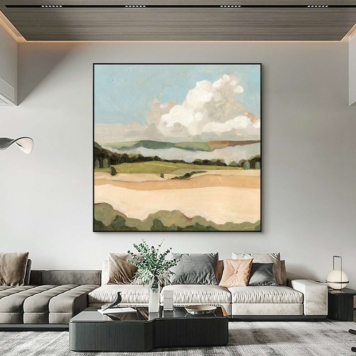 Large Abstract Landscape Oil Painting on Canvas Original and | Etsy