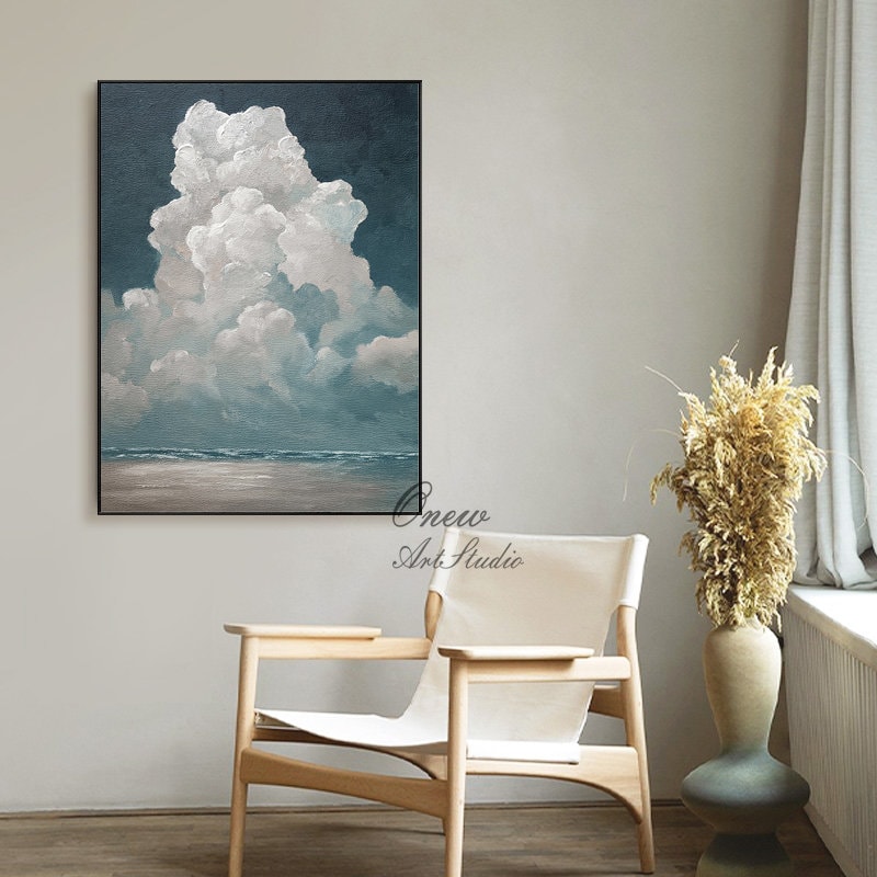 Large Abstract Clouds Oil Painting on Canvas Original - Etsy