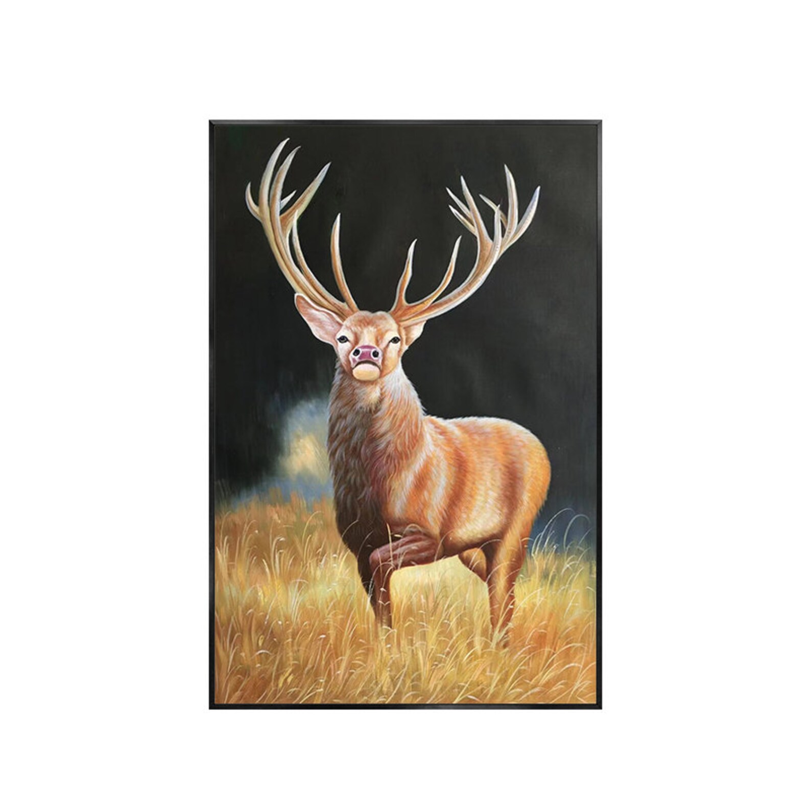 Large Abstract Deer Oil Painting on Canvas Original and | Etsy