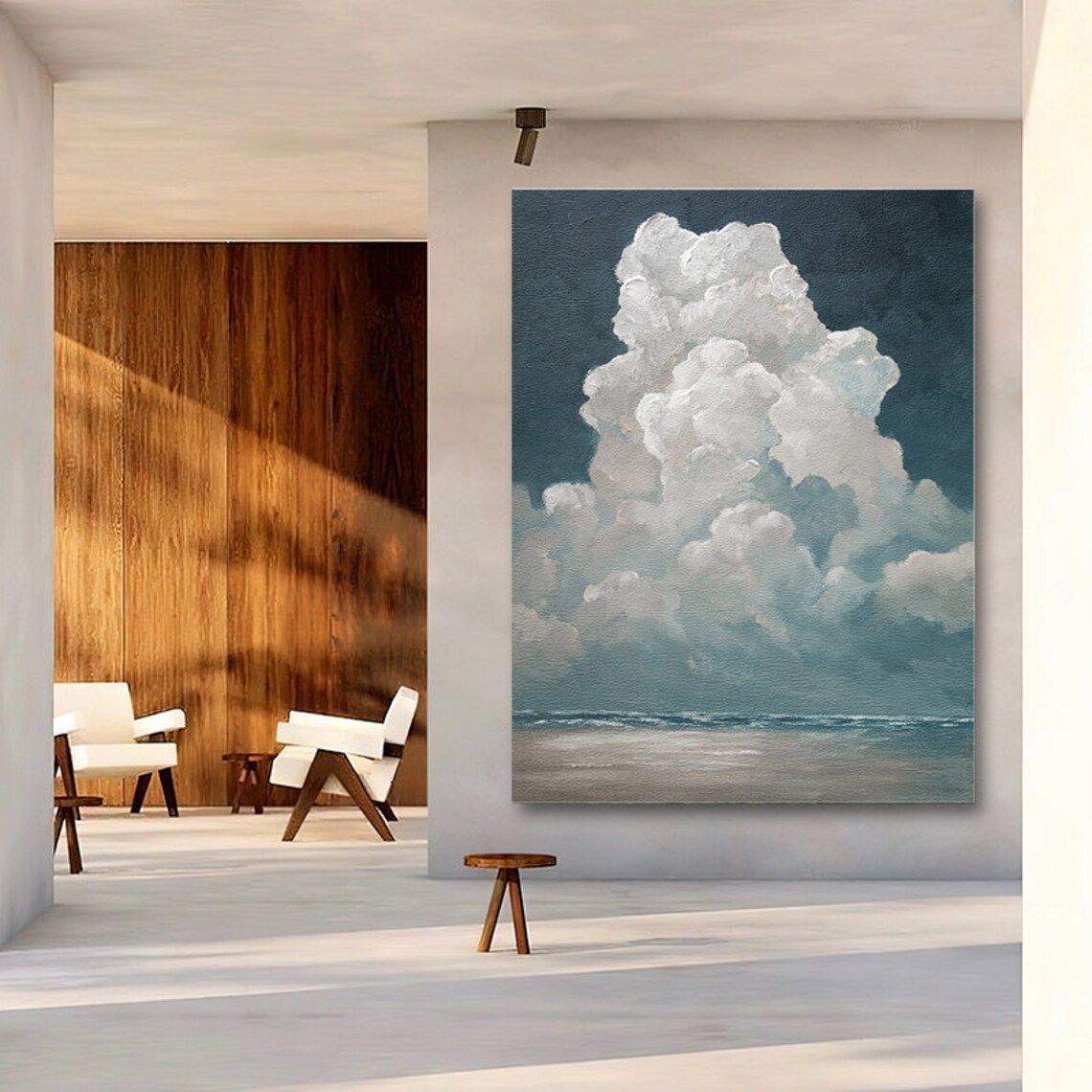 Large Abstract Clouds Oil Painting on Canvas Original - Etsy