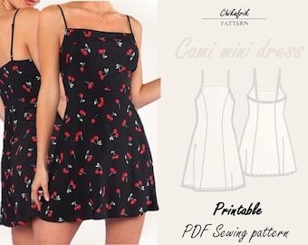 Mini Dress Pattern - Etsy