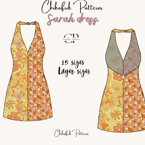 Sarah Halter Dress Pattern|summer Dress Pattern|women Dress Sewing ...