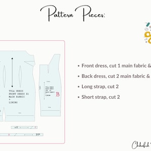 Tula Dress Pattern|women Sewing Pattern|dress Sewing Pattern|strap ...