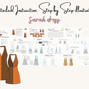 Sarah Halter Dress Pattern|summer Dress Pattern|women Dress Sewing ...