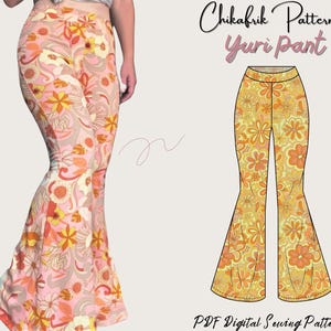 Yuri Pant Pattern|women Pant Sewing Pattern|comfy Pant Pattern|pdf Pant ...