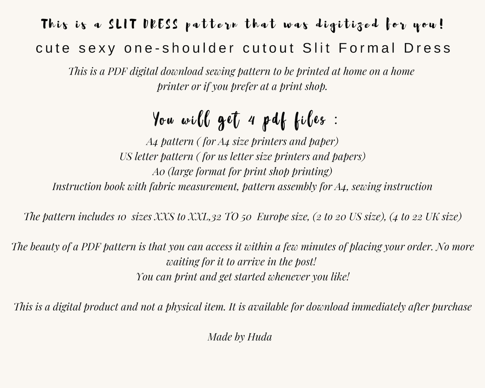 Slit Dress Patternoneshoulder Cutout Slit Dress Patternprom Dress ...