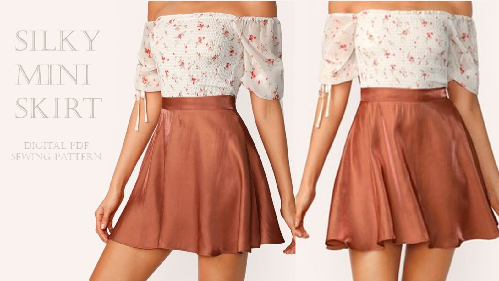 Mini Skirt Pattern7 Sizespdf Sewing Patternwomen High - Etsy