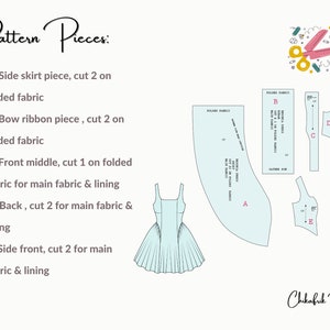 Begonia Backless Dress Sewing Pattern: Fairy Skater Silhouette (PDF ...