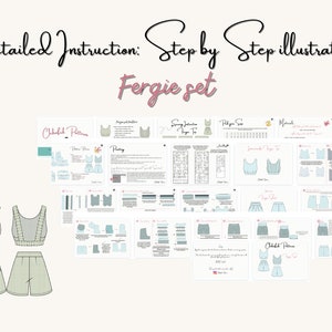Fergie Set Pattern|backless Crop Top Pattern High Waist Short Pattern ...