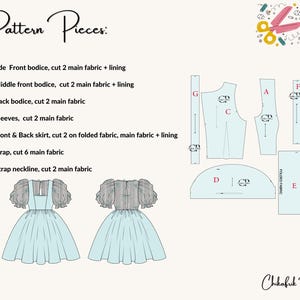 Cloud Dress Pattern|women Dress Sewing Pattern|puffy Sleeve Sewing ...