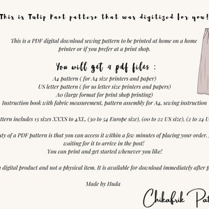 Tulip Pant Sewing Patternwide Leg Pant Patternwomen Pant Sewing ...