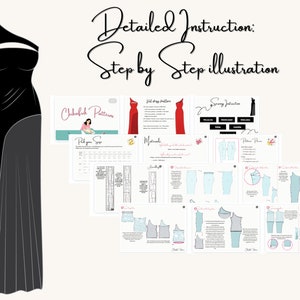 Slit Dress Pattern|oneshoulder Cutout Slit Dress Pattern|prom Dress ...