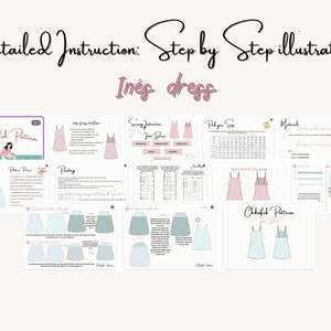 Inés Dress|minimalist Dress Pattern|mini Dress Pattern| Strap Dress ...