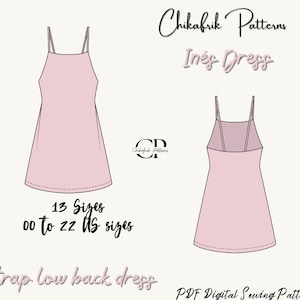 Inés Dressminimalist Dress Patternmini Dress Pattern Strap Dress ...