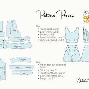 Fergie Set Pattern|backless Crop Top Pattern High Waist Short Pattern ...
