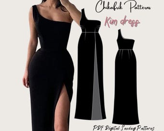 90s Mini Dress Pattern | Side Slit Dress Tutorial | Retro Dress Pattern ...
