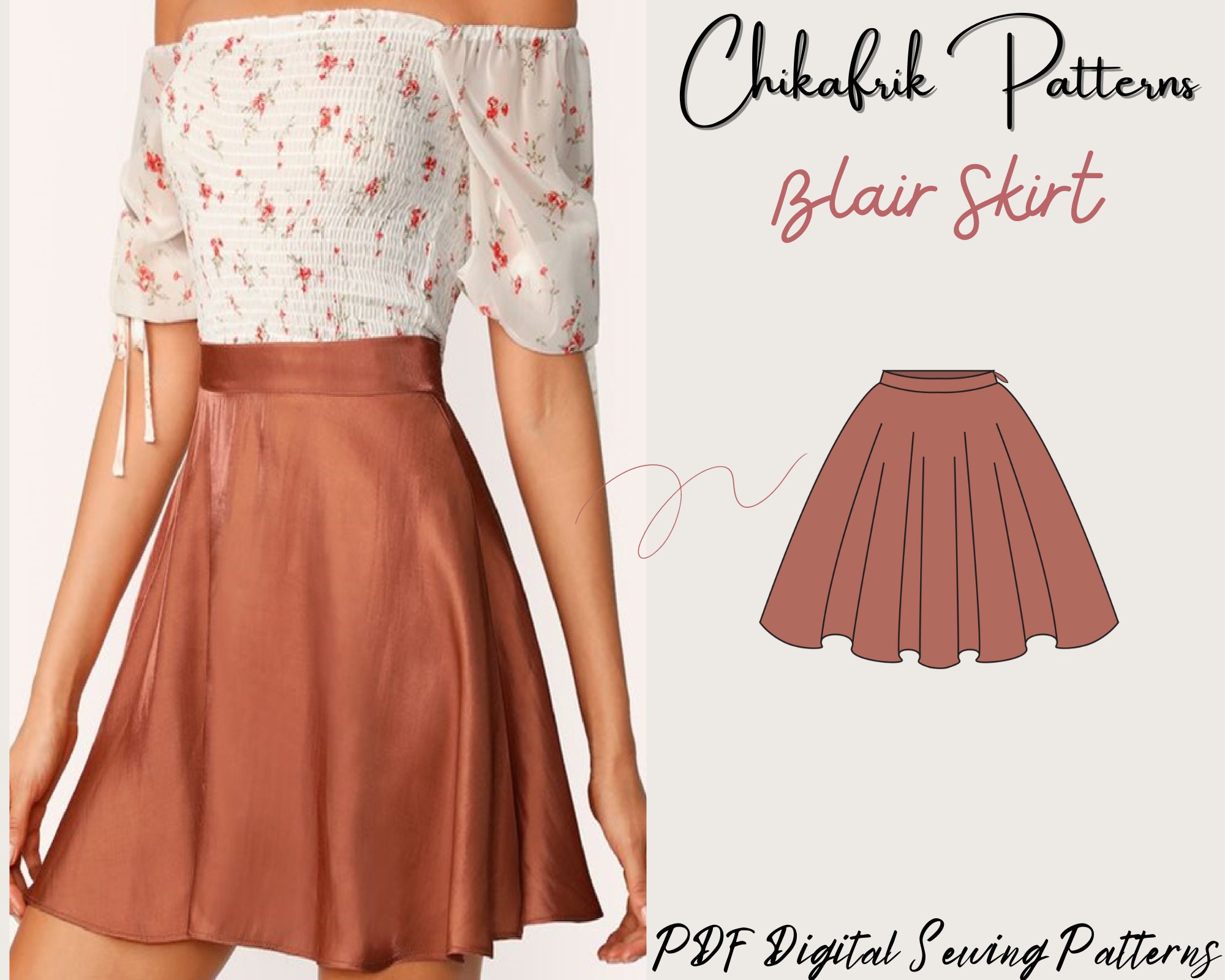 Skirt Pattern |women Sewing Pattern Sizes US 4to16|mega Skirt Pattern |women Sewing Pattern Sizes US 4to16|mega
