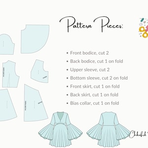 Ana Mini Dress Sewing Pattern | 70s Bell Sleeve Sheath (PDF Pattern) - Etsy