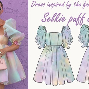 Puff Dress PATTERNPDF Digital Pattern 4 18 Ussewing - Etsy