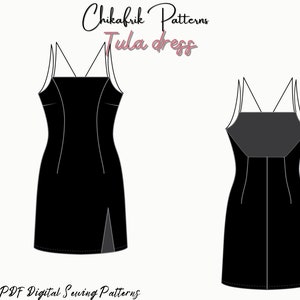 Tula Dress Pattern|women Sewing Pattern|dress Sewing Pattern|strap ...