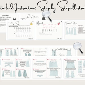 90's Summer Midi Dress Sewing Pattern|digital PDF Sewing Pattern A4 ...