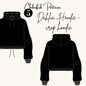 Hoodie Sewing Pattern Bundle: Oversized, Zipped, Fitted Styles (PDF ...