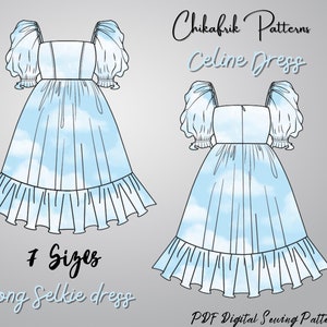 Selkie Puff Dress Pattern|selkie Pattern|babydoll Sewing Pattern ...