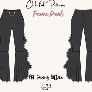 Fiona Pant Pattern|women Pant Pattern|fitted Pant Pattern|classy Pant ...