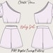 Betty Set Sewing Pattern: One Shoulder Top & High Waist Shorts (PDF ...