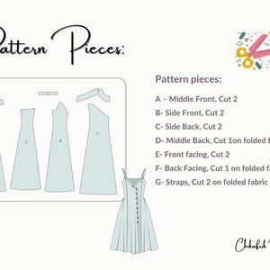 90's Summer Midi Dress Sewing Pattern|digital PDF Sewing Pattern A4 ...