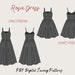 Buttondown Dress Pattern: Rosa Sundress, Mini & Midi (PDF Sewing ...