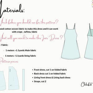 Inés Dress|minimalist Dress Pattern|mini Dress Pattern| Strap Dress ...