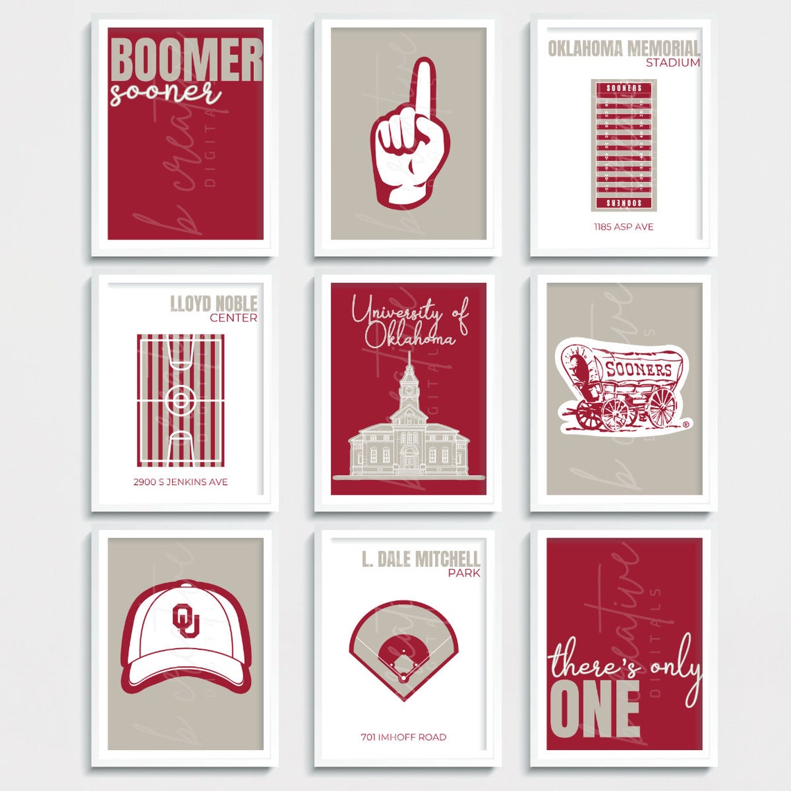 OU University of Oklahoma Wall Print Posters - Etsy