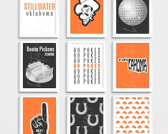 OSU Oklahoma State University Wall Print Posters - Etsy