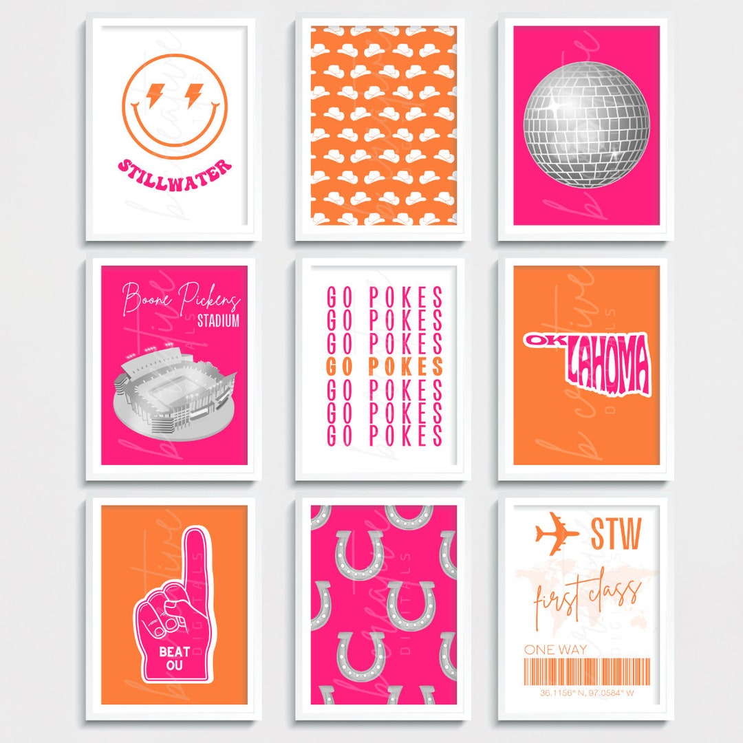 OSU Oklahoma State University Wall Print Posters - Etsy