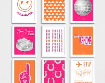 OSU Oklahoma State University Wall Print Posters - Etsy