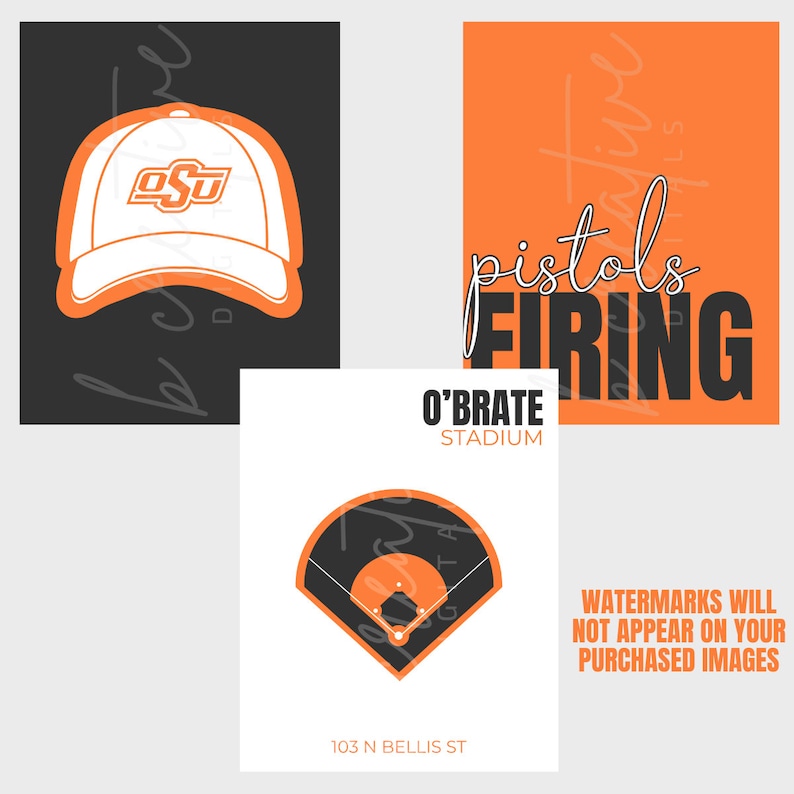 OSU Oklahoma State University Wall Print Posters - Etsy