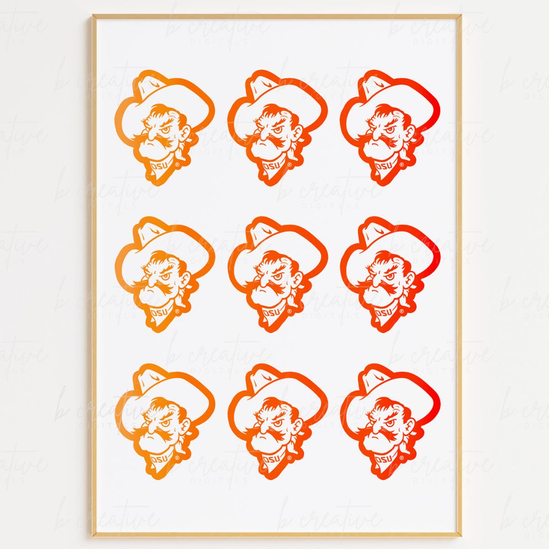 OSU Pistol Pete Wall Print Poster - Etsy