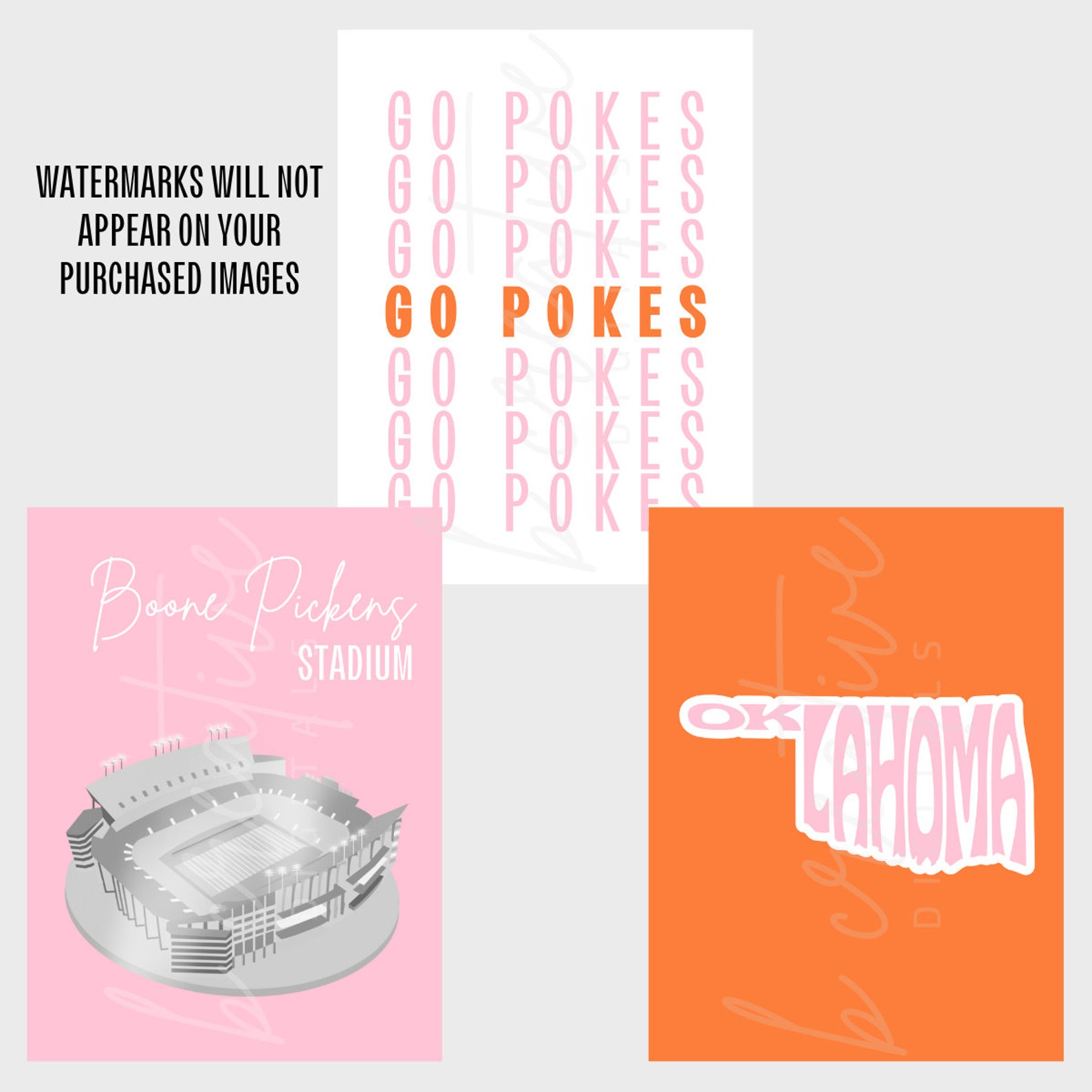 OSU Oklahoma State University Wall Print Posters - Etsy