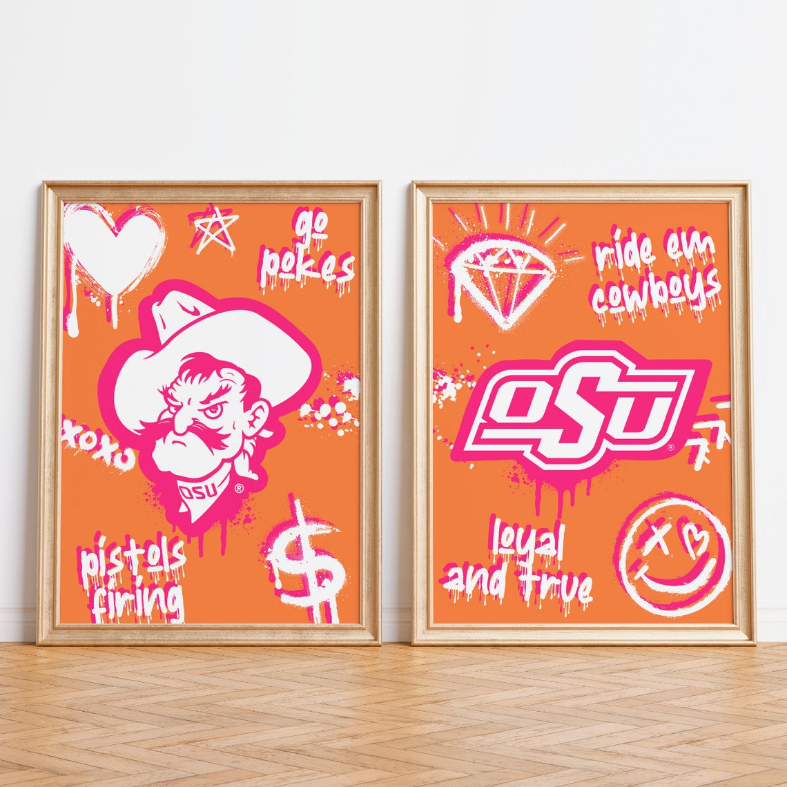 OSU Oklahoma State University Wall Print Posters - Etsy