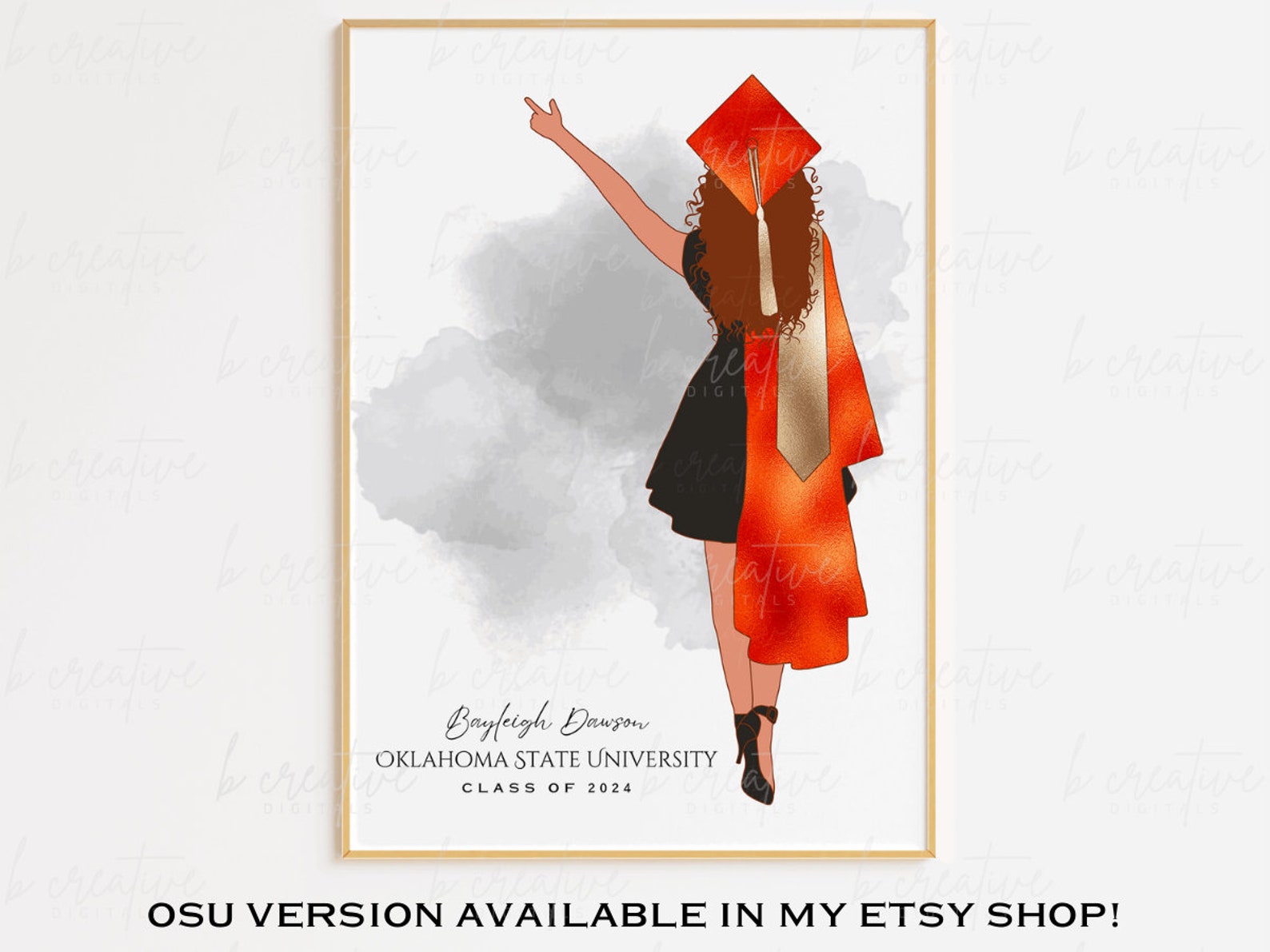 OU University of Oklahoma Custom Graduation Portrait Wall Print Poster ...