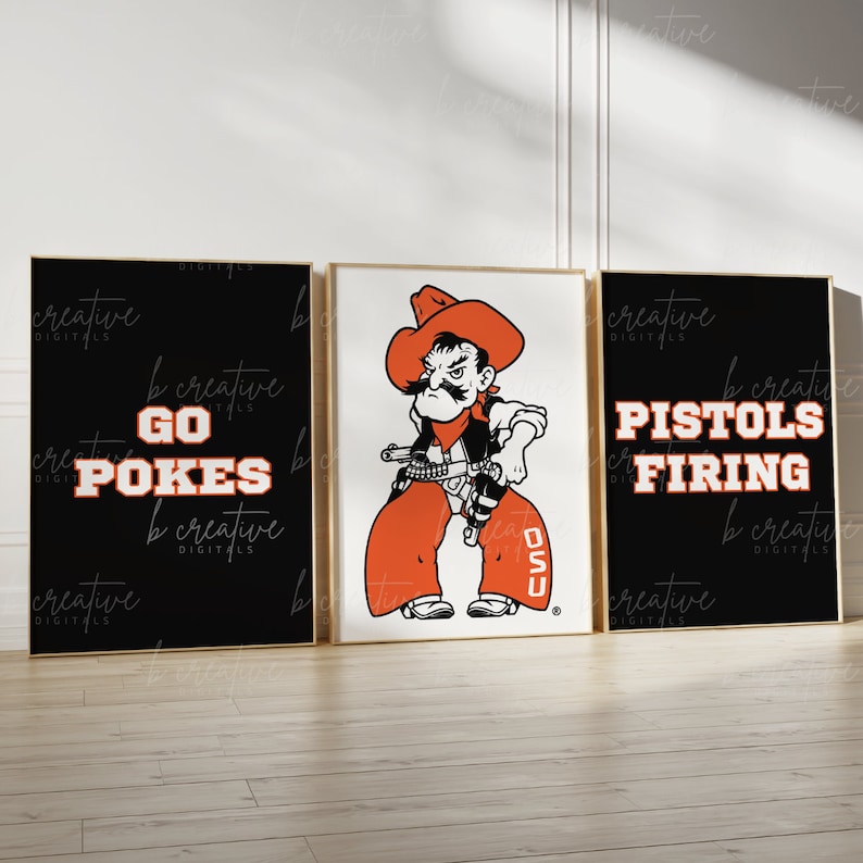 OSU Oklahoma State University Wall Print Posters - Etsy