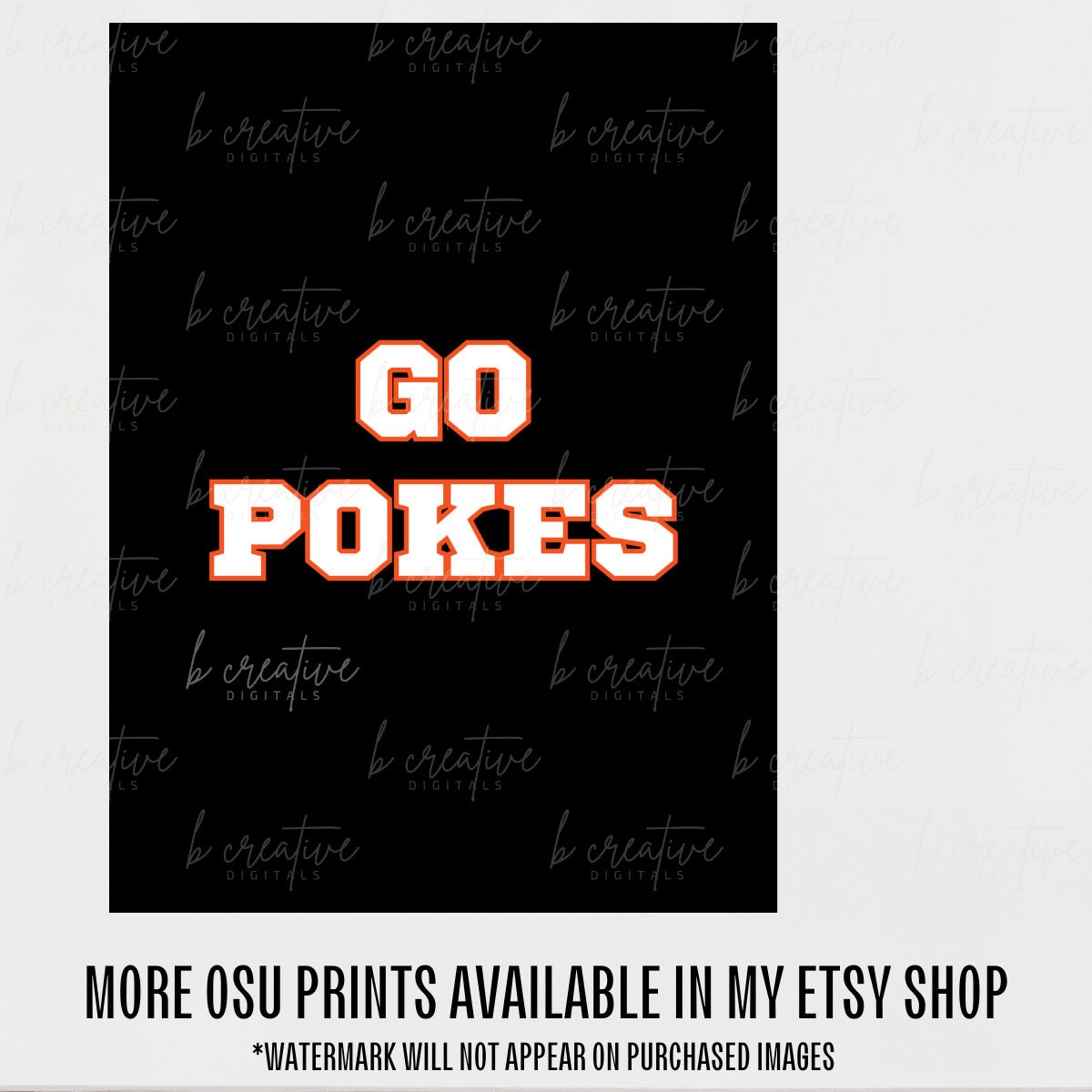 OSU Oklahoma State University Wall Print Posters - Etsy