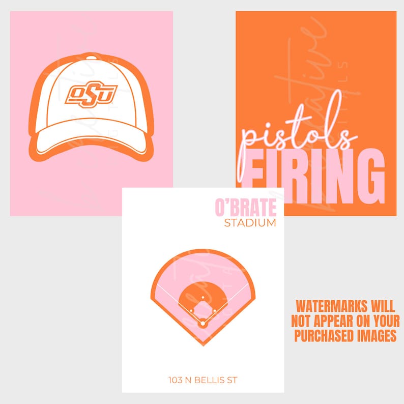OSU Oklahoma State University Wall Print Posters - Etsy