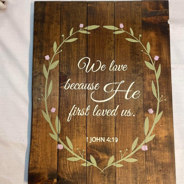 Primitive Bible Sign - Etsy