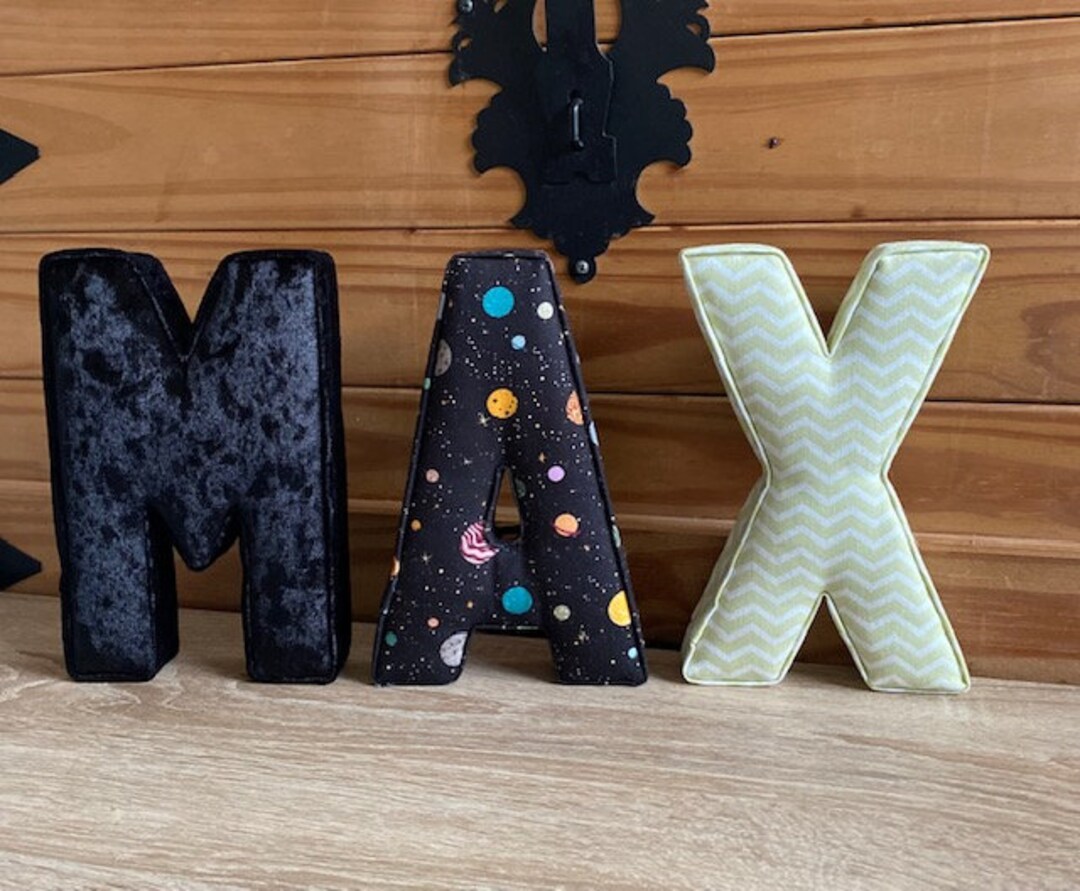 Beautiful Handmade Bespoke Padded Fabric Letters - Price per Letter ...