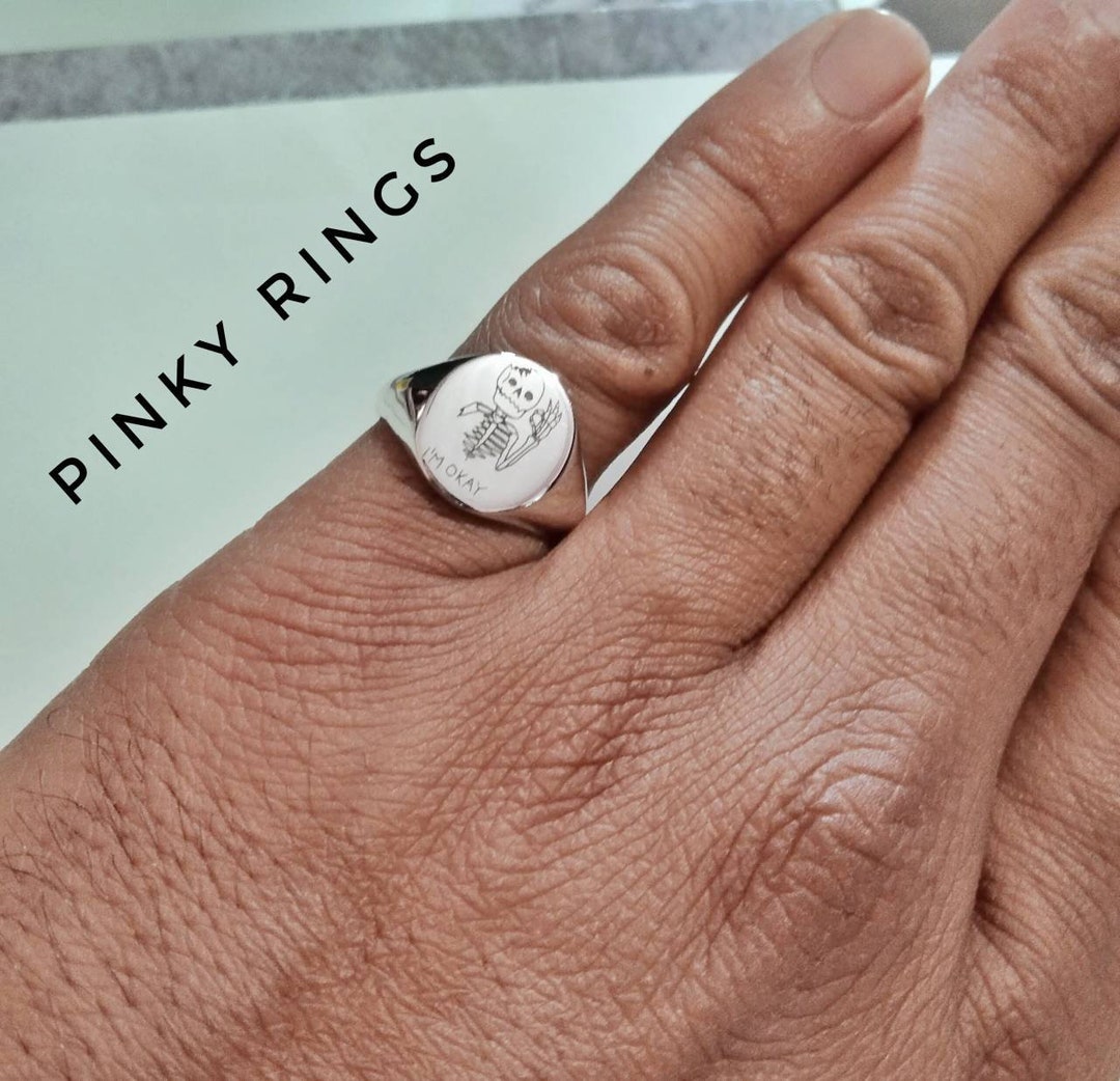 Skull Ring, 925 Sterling Silver Rings, Day of the Dead Ring, Stacking ...